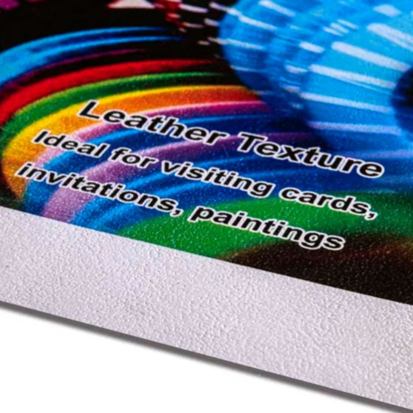 Texture Linen White Visiting Card - ePrinton